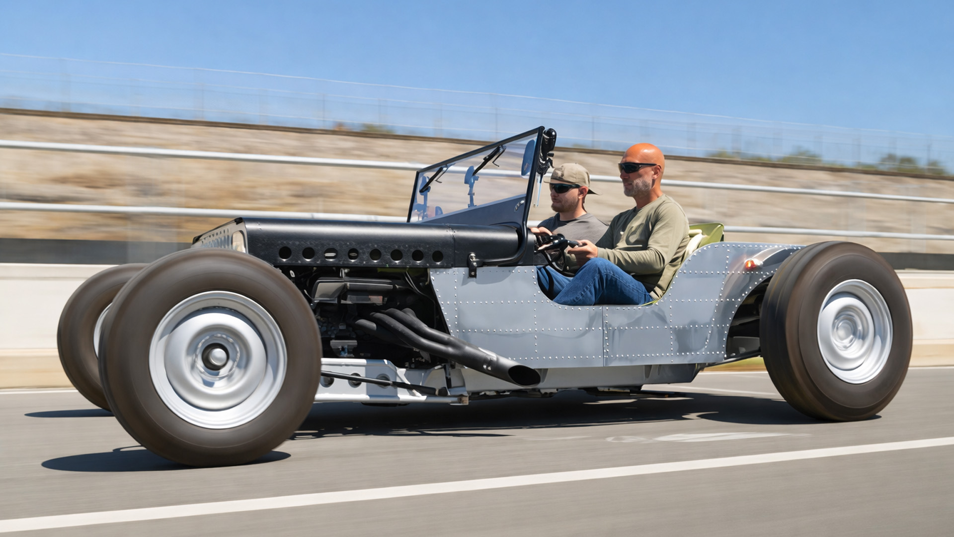 Jeep Willys styled like a World War II fighter plane