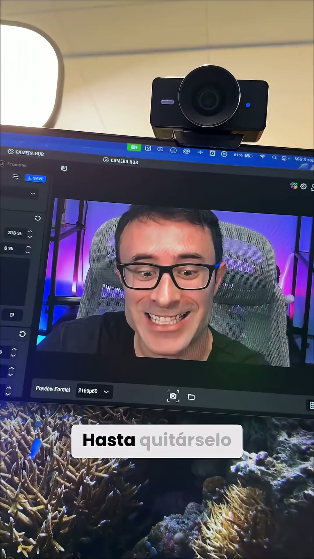 Por fin tengo la Facecam 4K de @elgatoES y es increíble #elgatopartner