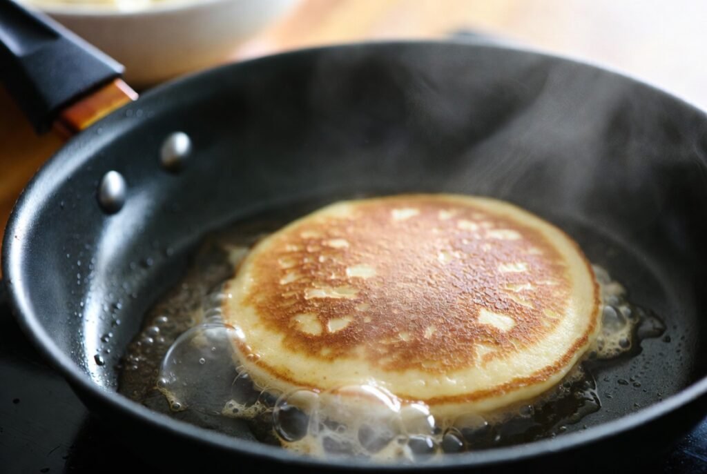 The easiest pancakes ever (no flipping, one pan)