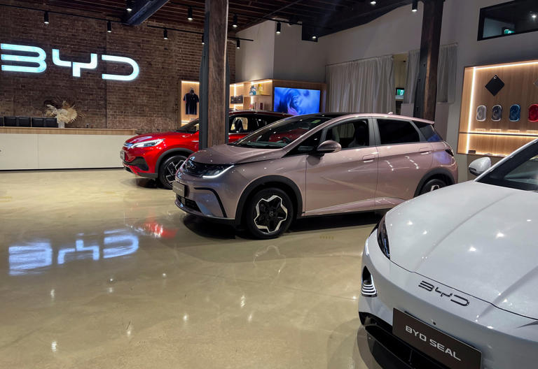Chinese BYD cars, unavailable in US., emerge as threat to automakers