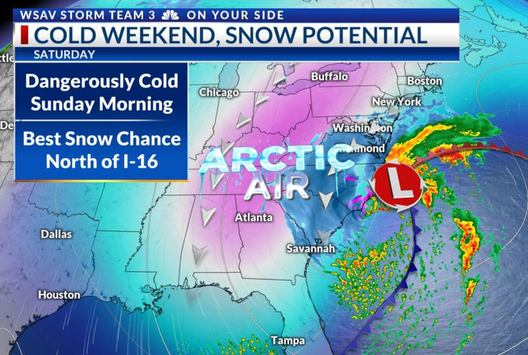 StormTeam 3: Saturday snow possible, dangerous cold Sunday