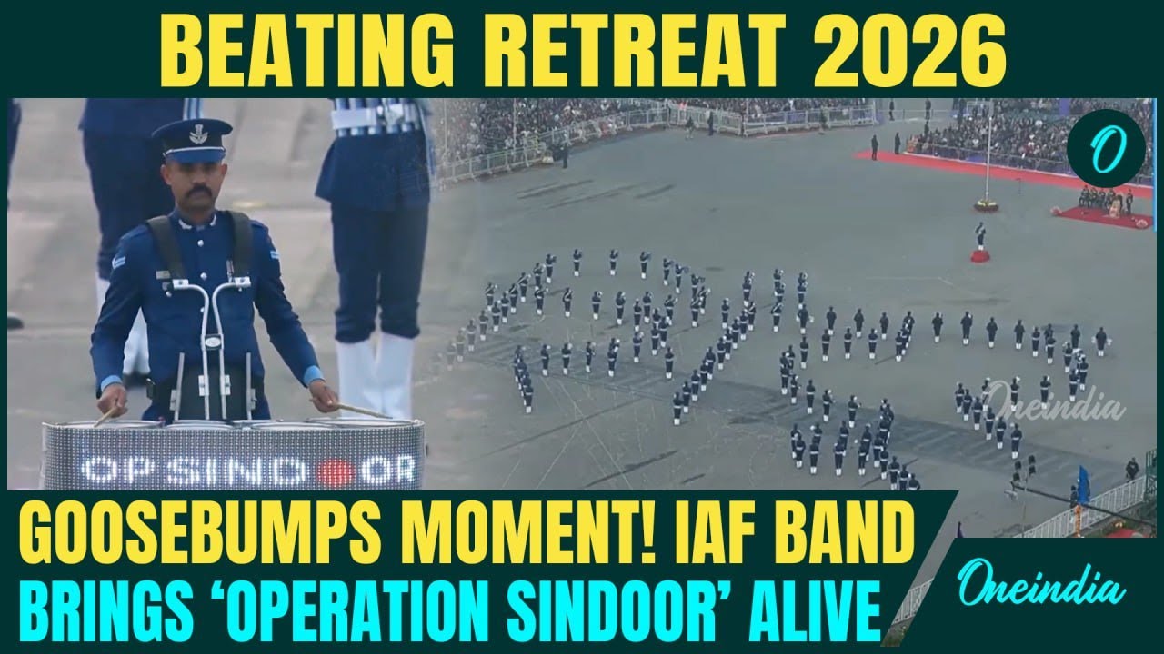 Watch: IAF band brings 'Operation Sindoor' to life at Beating Retreat ...