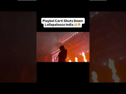 Playboi Carti performs at Lollapalooza India 🗣️