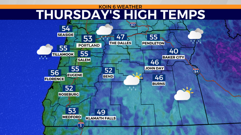 Wet, warmer weather continues around Portland