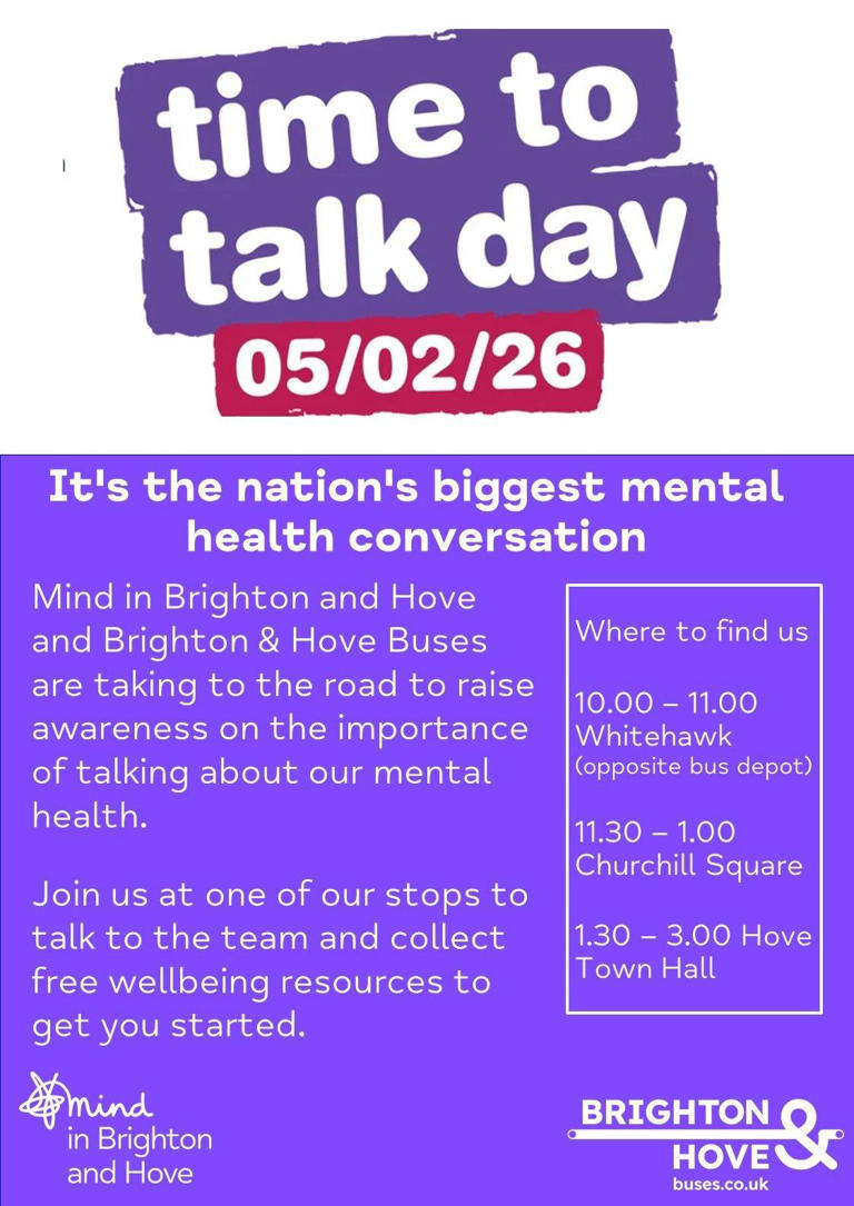 Time to talk in Brighton and Hove