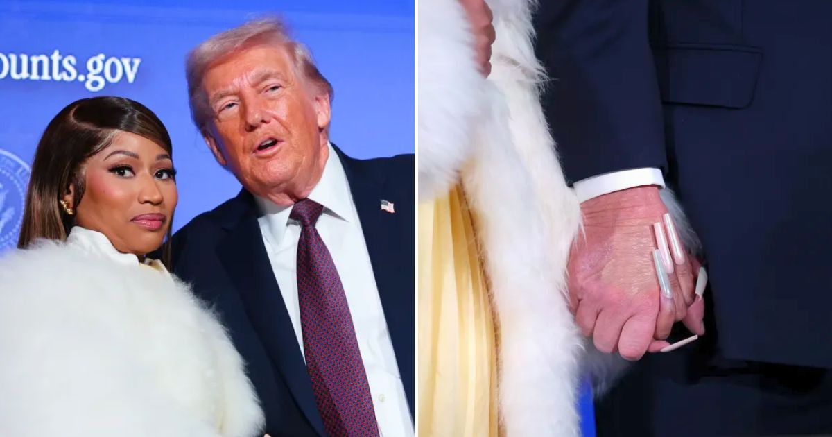 I love those nails: Trump praises Nicki Minaj, then holds her hand amid ...