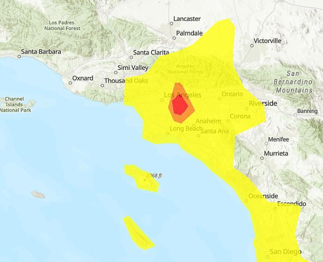 Americans told to stay indoors as air quality reaches hazardous levels