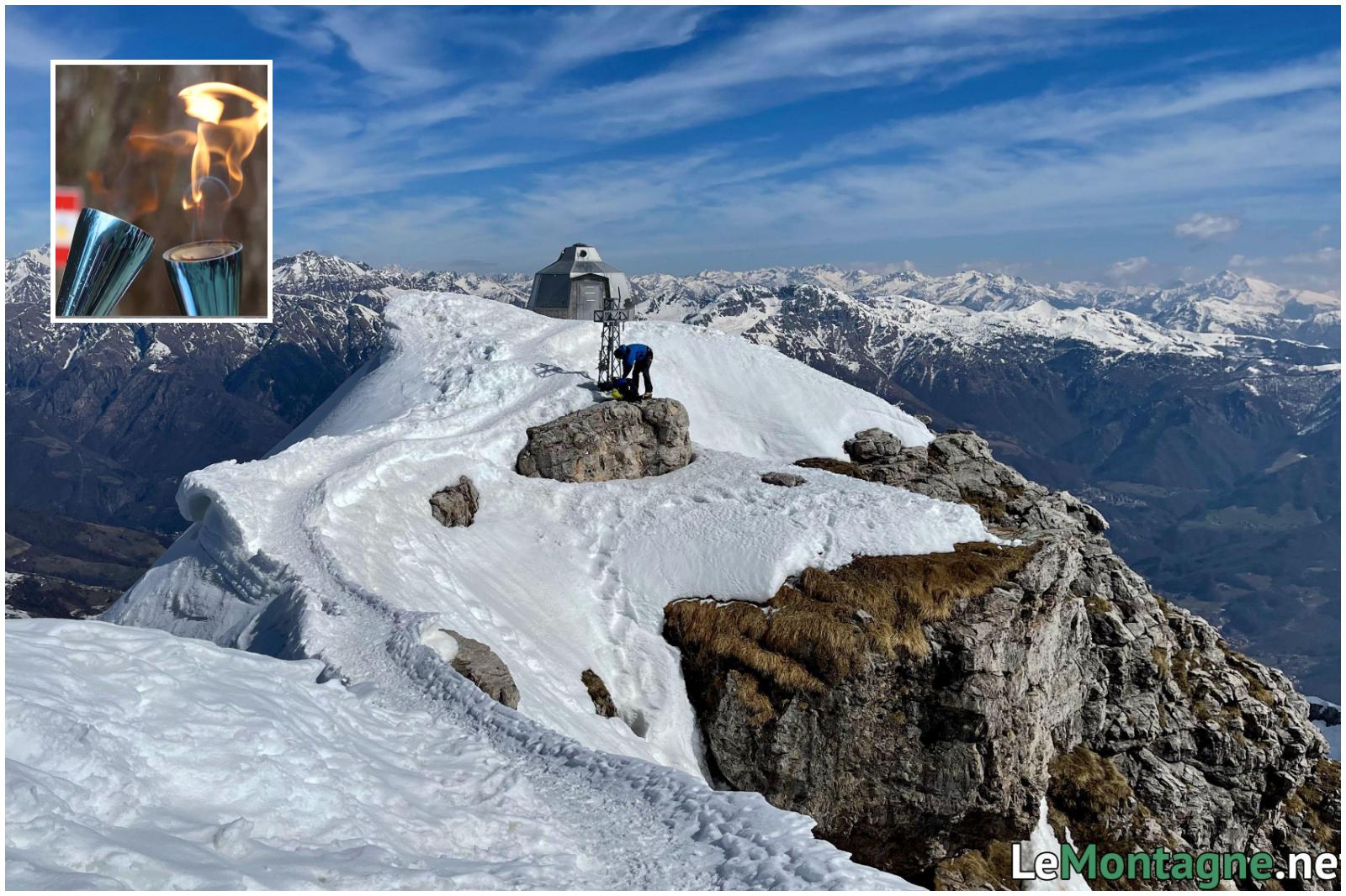 La fiamma olimpica si arrampica sulla vetta della Grignetta. I Ragni di ...