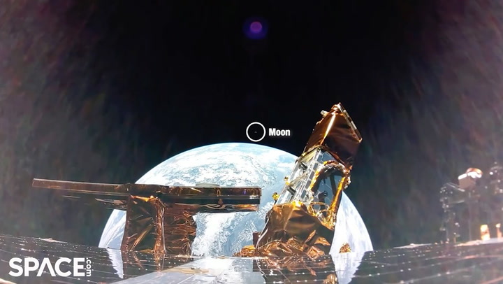 Firefly's Blue Ghost lander sees Earth eclipse moon in amazing time ...