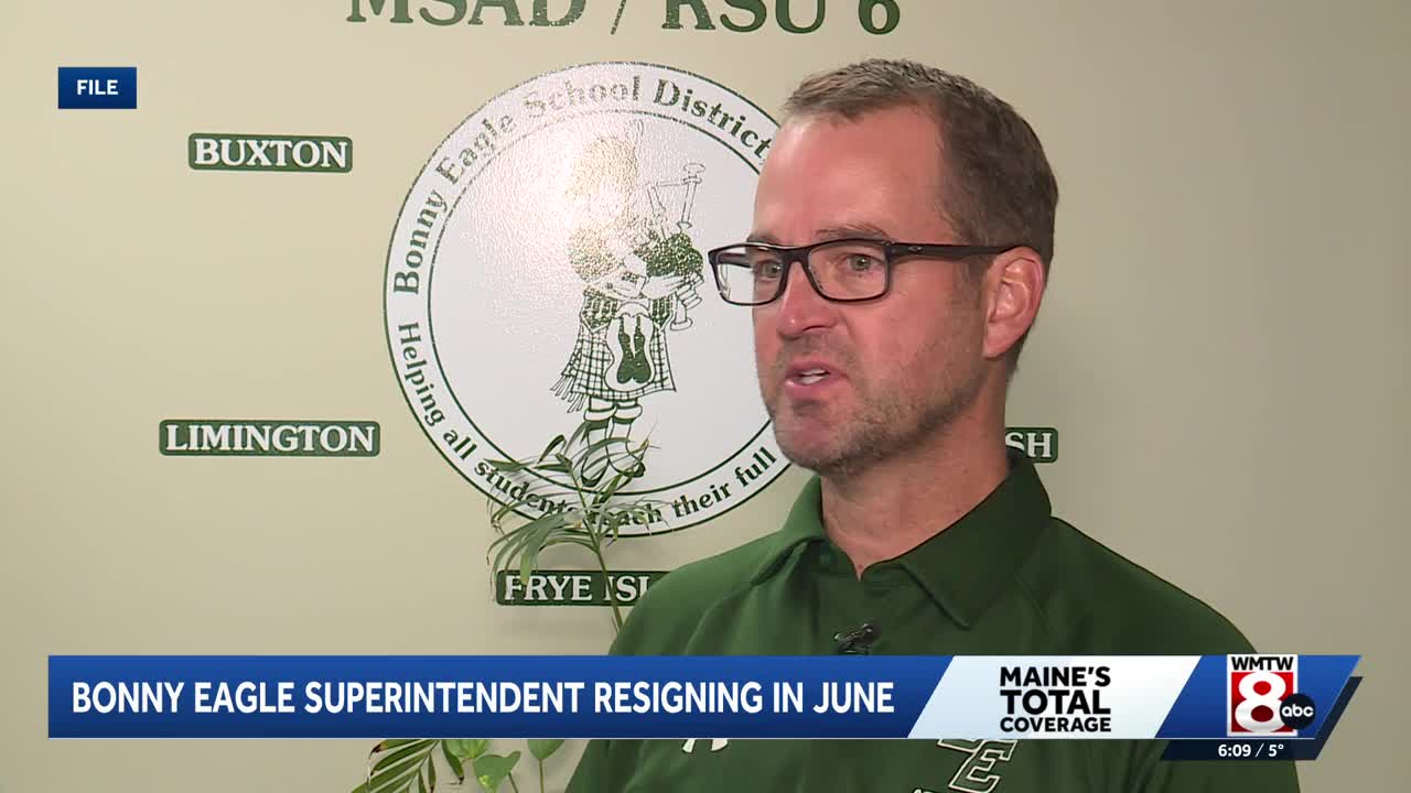Bonny Eagle superintendent resigning, says bus crash is not the reason