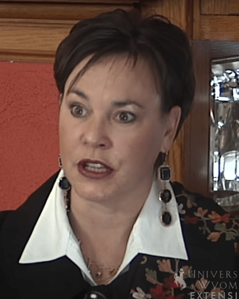 Harriet Hageman storms off stage after ICE shooting questions