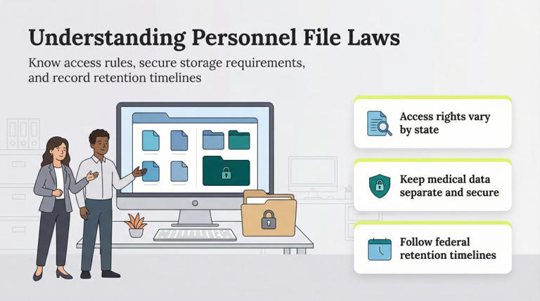 What employee info can you collect in personnel files?