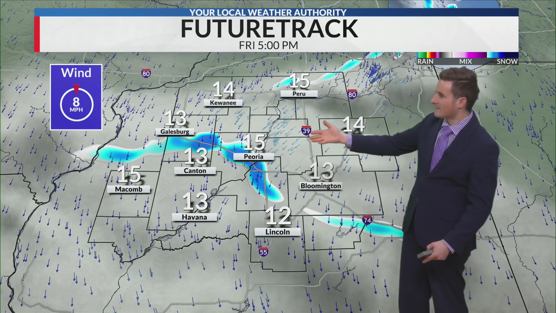 12 p.m. Thursday, January 29 forecast