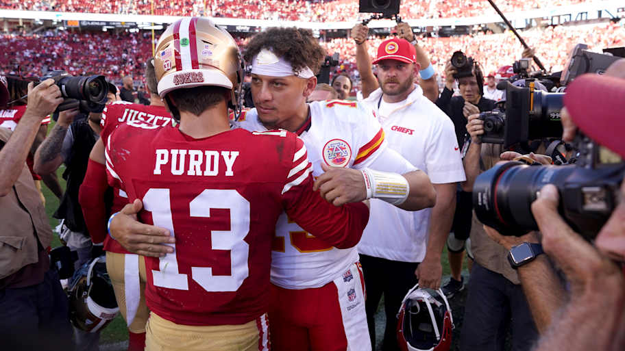 PFF ranks 49ers quarterback Brock Purdy alongside Patrick Mahomes