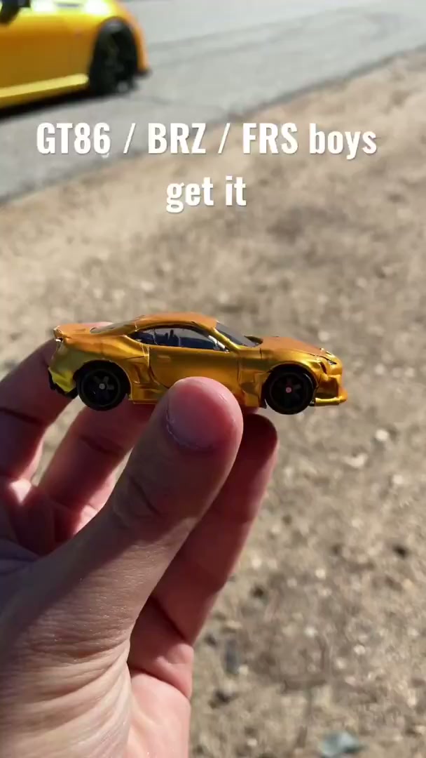 Gold BRZ FRS Hot Wheels comes to life