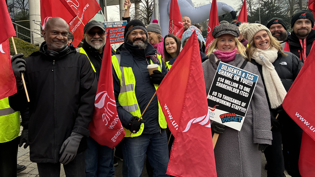 Hundreds strike over company's 'derisory' pay