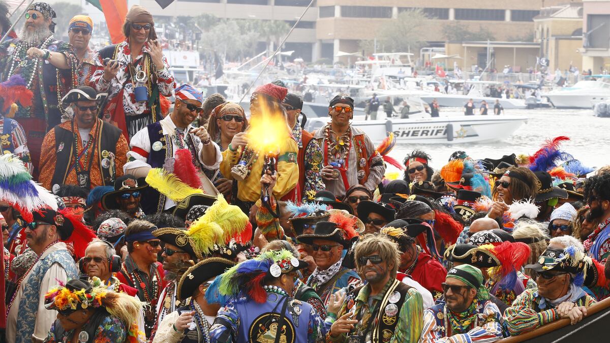 Images from Gasparilla celebrations through the years in Tampa Bay