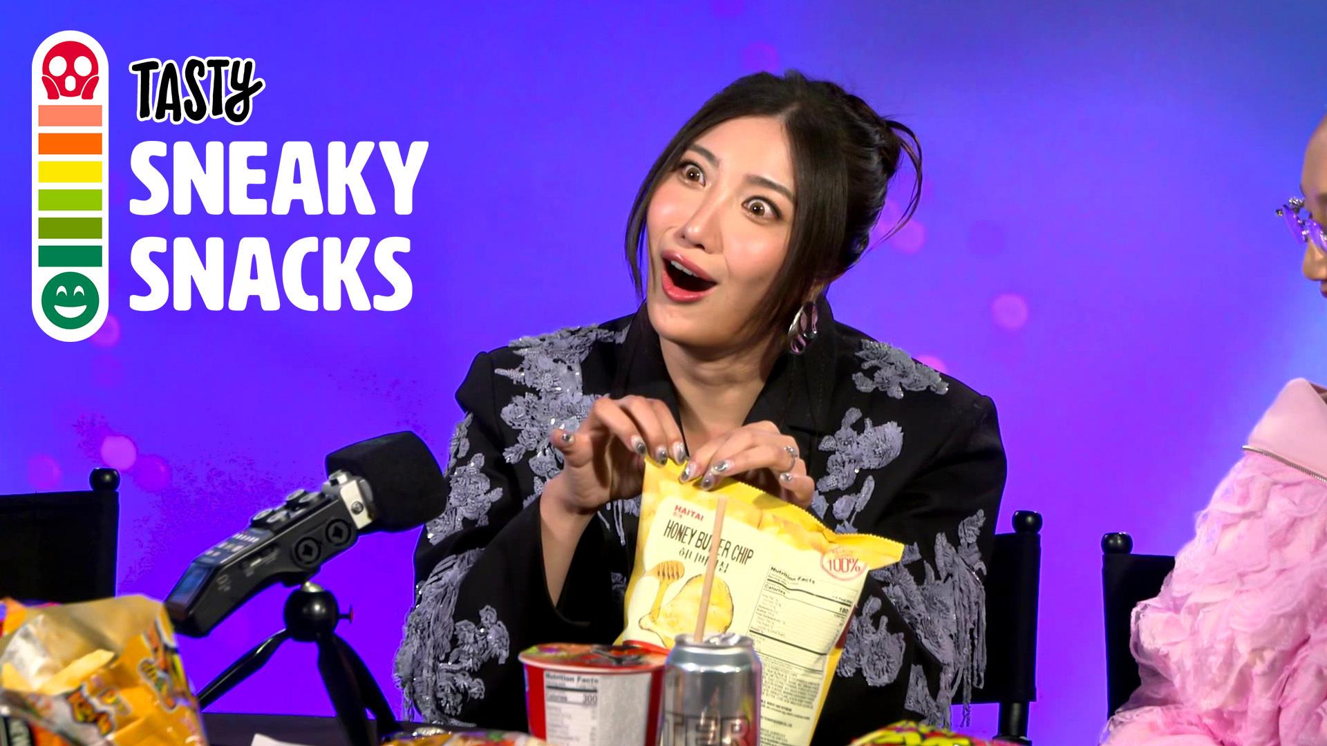Sneaky snacks with the singing voice of HUNTR/X from KPOP Demon Hunters