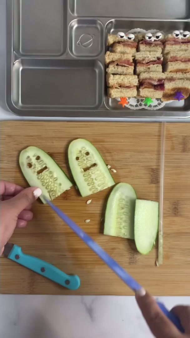 Halloween mummy 🧟‍♀️ sandwich #shorts fun easy lunch box ideas kids # ...