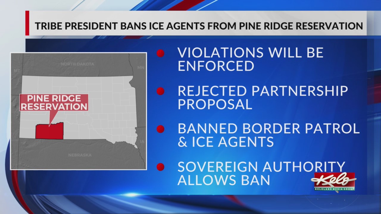Tribe president bans ICE agents from Pine Ridge Reservation