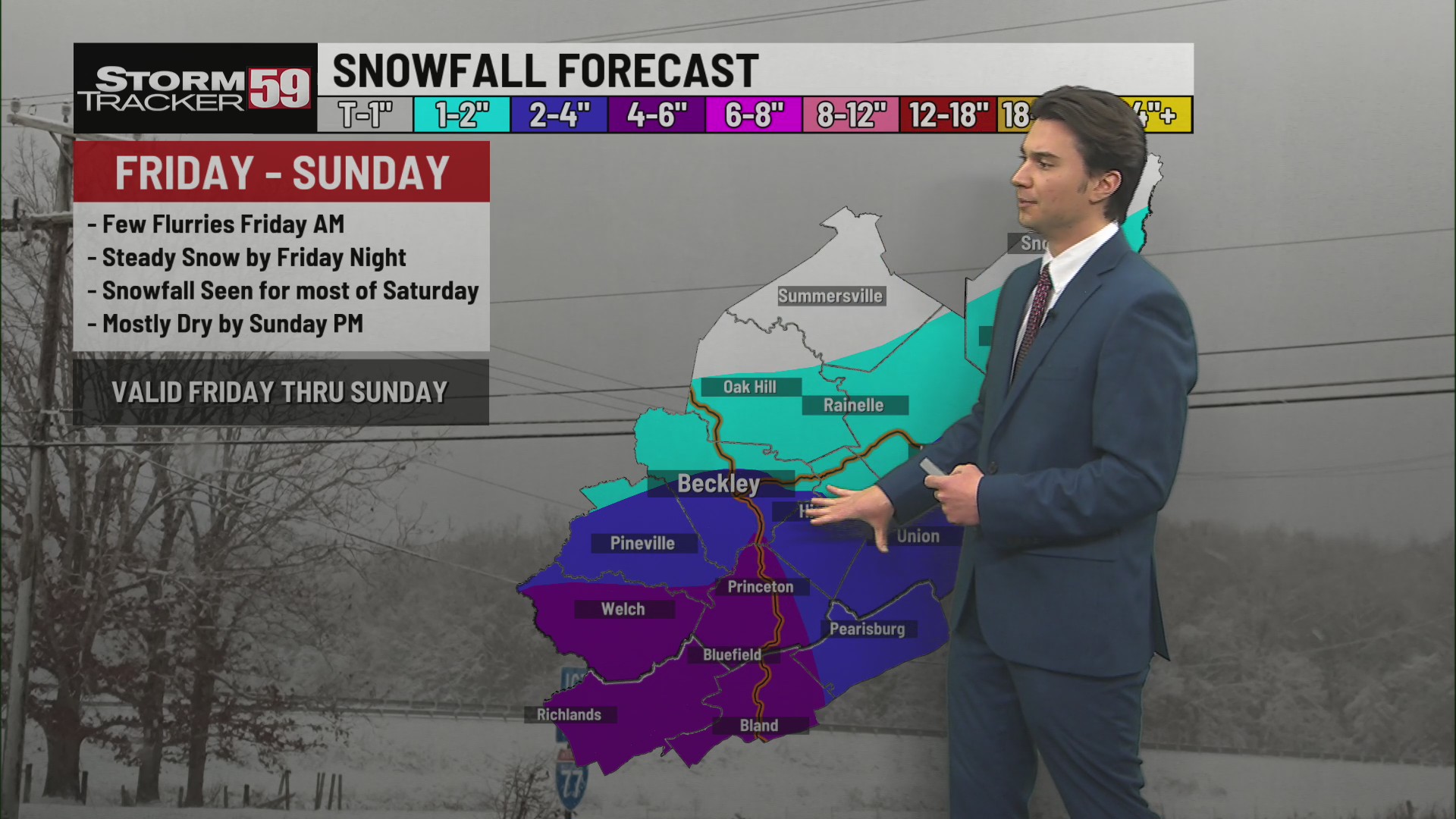 Cool & clear today, snow is on the way