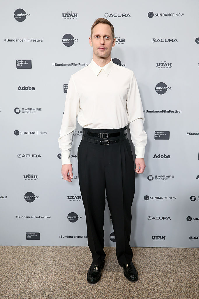 Debicki, Dinklage, and Skarsgård together at the premiere of Wicker