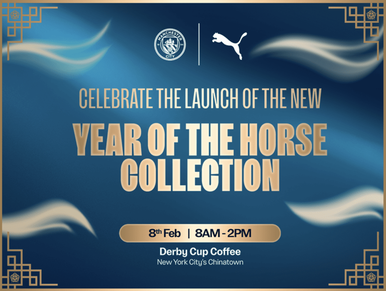 Manchester City celebration of Year of the Horse
