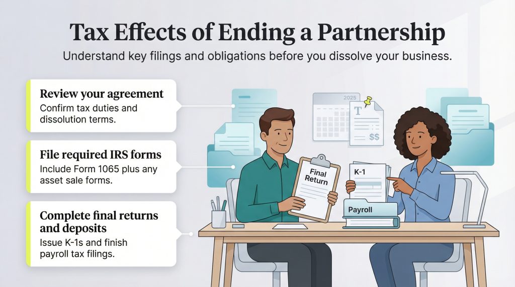 How to dissolve a partnership agreement