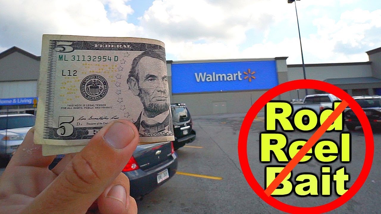 $5 Walmart fishing challenge completed without rod or bait