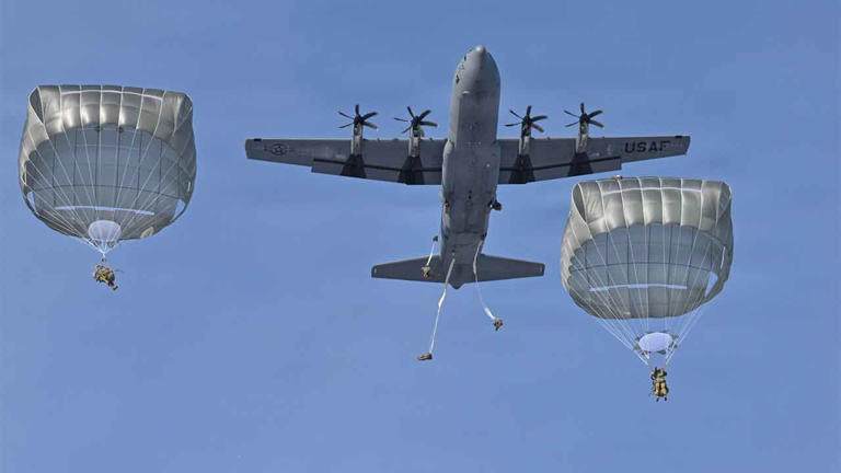 US Army conducts cold-weather paratrooper exercise in Japan