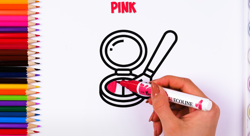 Coloring different drawings for kids to enjoy