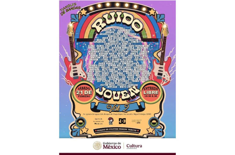 Ruido Joven 2: Bandas arman tianguis de merch en Chapultepec