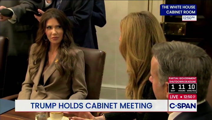 ICE Barbie frozen out by Trump at suck-up cabinet meeting