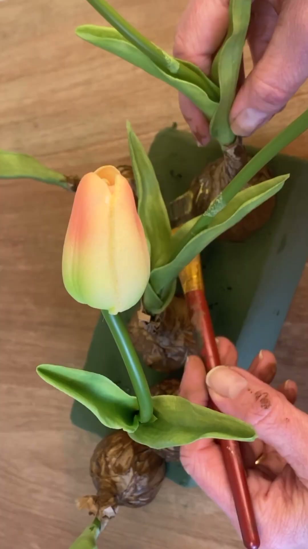 Cut up a paper bag for this spring decor hack! #shorts