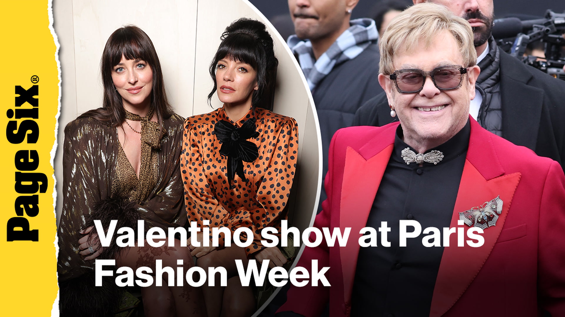 Elton John, Lily Allen, Tyla, Dakota Johnson attend Valentino show at ...
