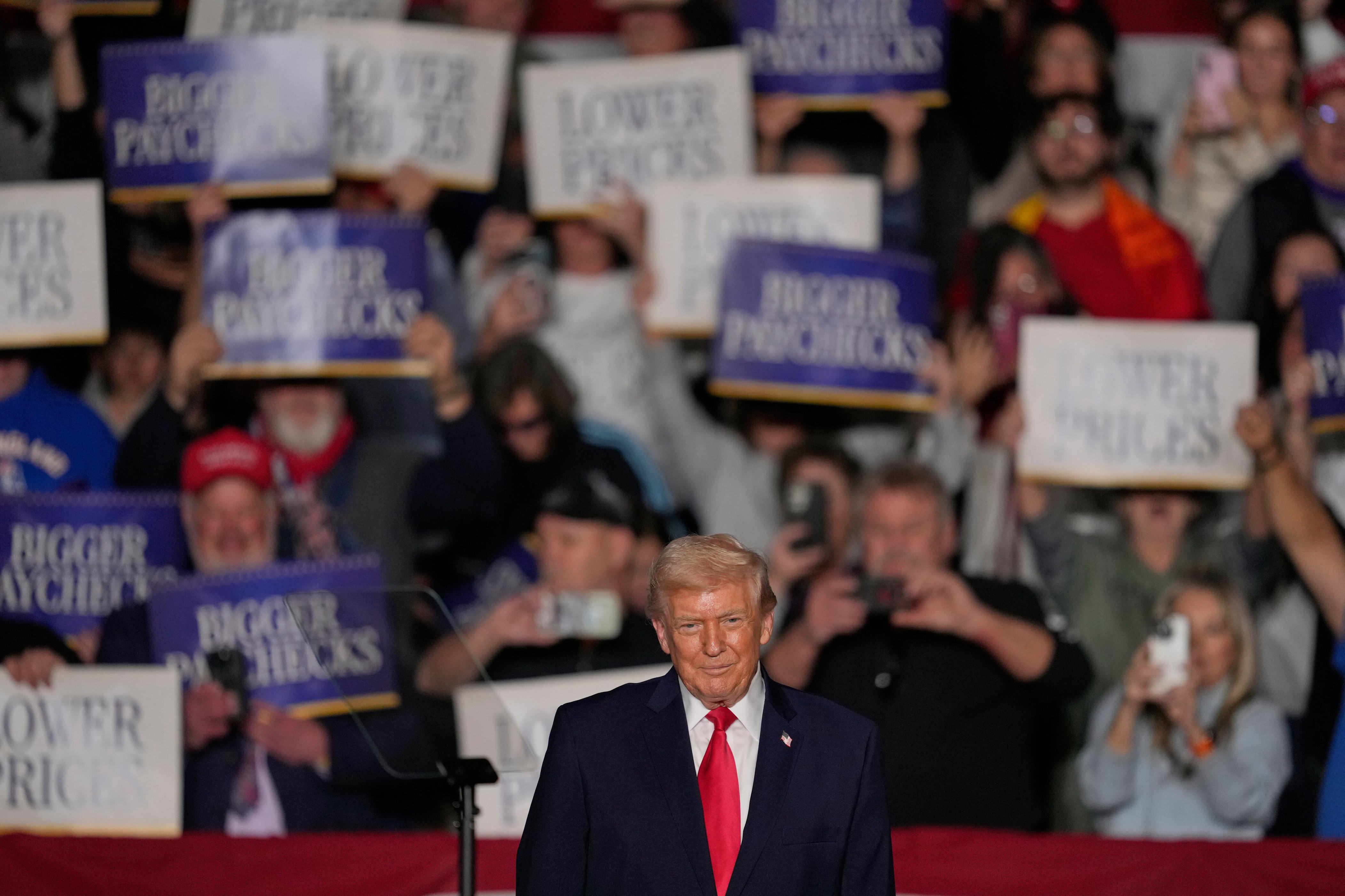 Around 2,000 protested at Clive Trump rally, city estimates