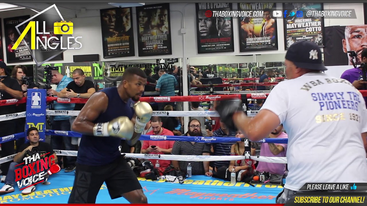 Floyd Mayweather Jr. vs. Conor McGregor Media Work Out: Badou Jack ...