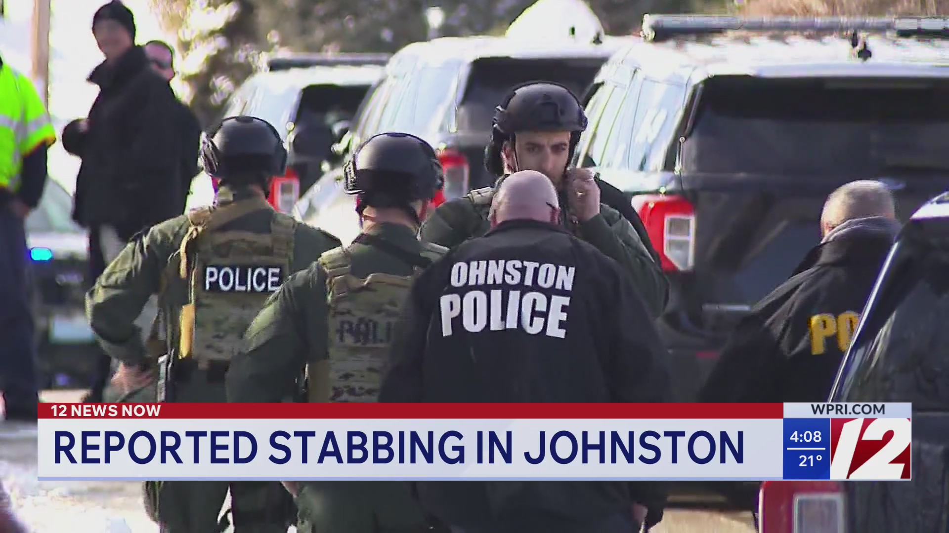 Police respond to stabbing in Johnston