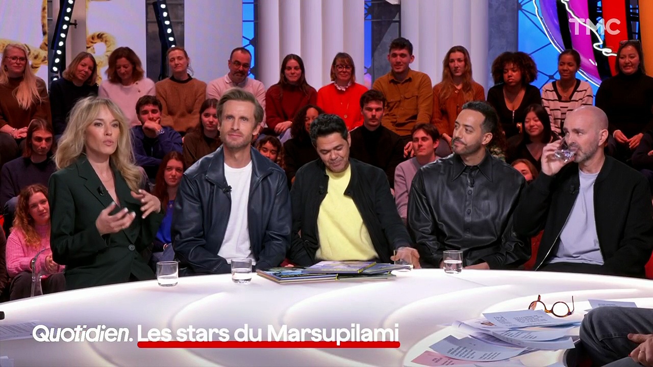 Elodie Fontan et Philippe Lacheau dans Quotidien, capture d'écran TMC