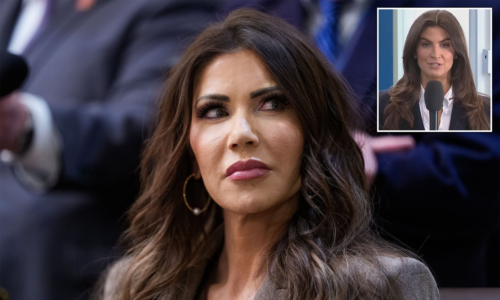 The telling sign Kristi Noem couldn't hide live on TV during Trump's ...