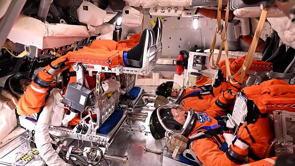 NASA gives a glimpse inside Orion's cramped quarters