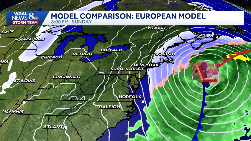 Will weekend nor'easter hit PA? Latest models keep it offshore