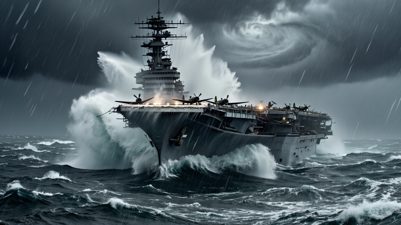 When a typhoon crippled America’s largest carrier fleet