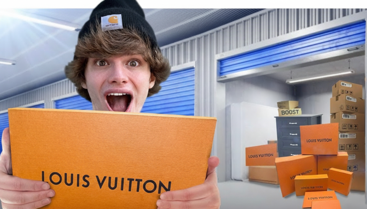 Abandoned storage unit was packed with Louis Vuitton boxes
