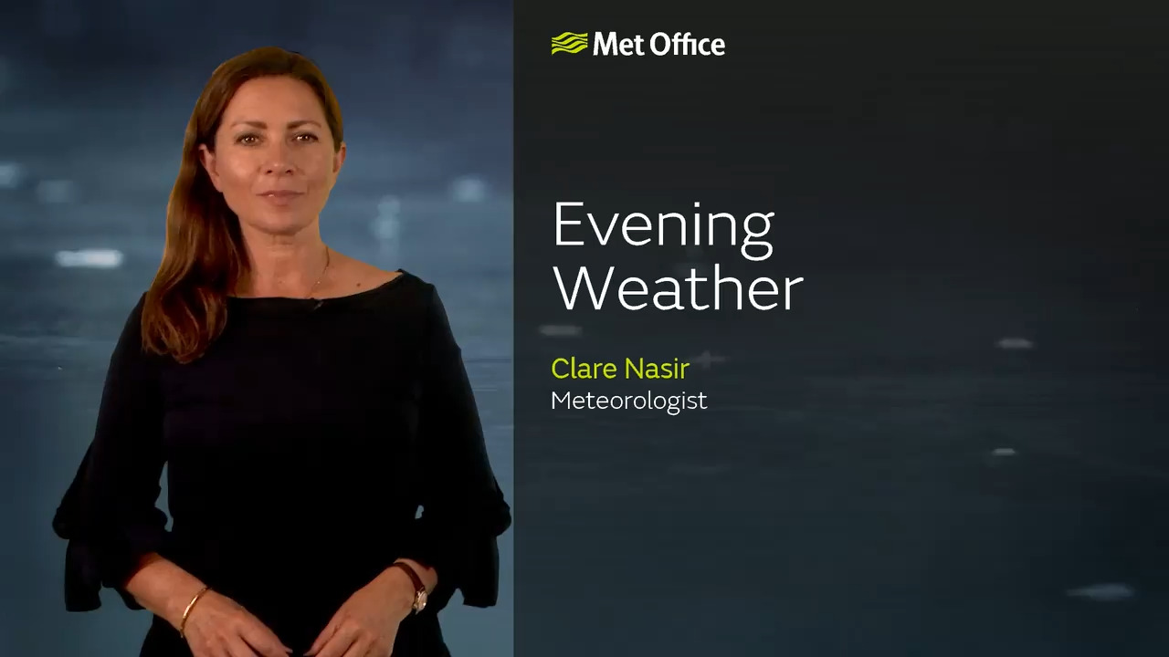 Met Office Tuesday evening weather forecast 16/09/2025
