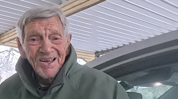 A Nashville man steps out in the ice to check on his 98-year-old ...