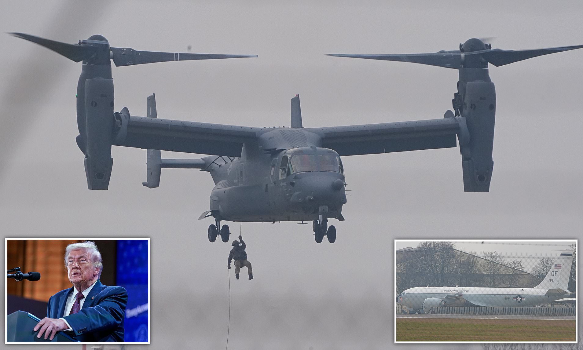 Prepping to strike Iran? Trump's 'nuke sniffer' plane arrives in UK as ...