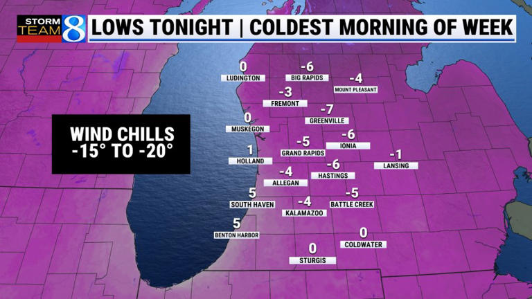 Dangerously cold wind chills return Friday morning