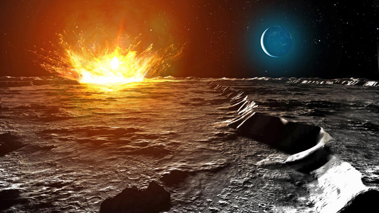 What would happen if a 'city-killer' asteroid hit the moon?