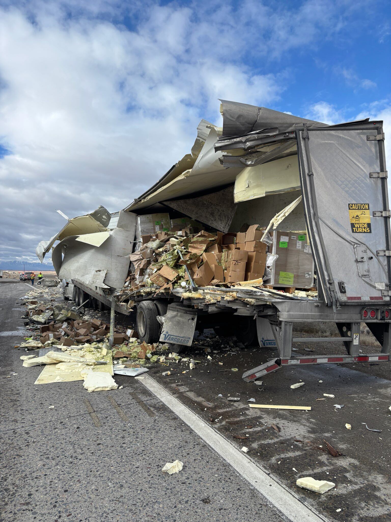 Driver injured in semi-truck crash
